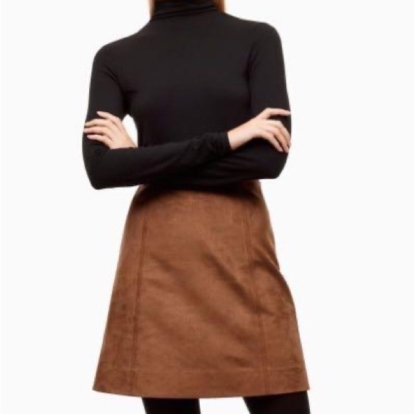 Babaton | Skirts | Aritzia Babaton Faux Suede Hopper Skirt | Poshmark